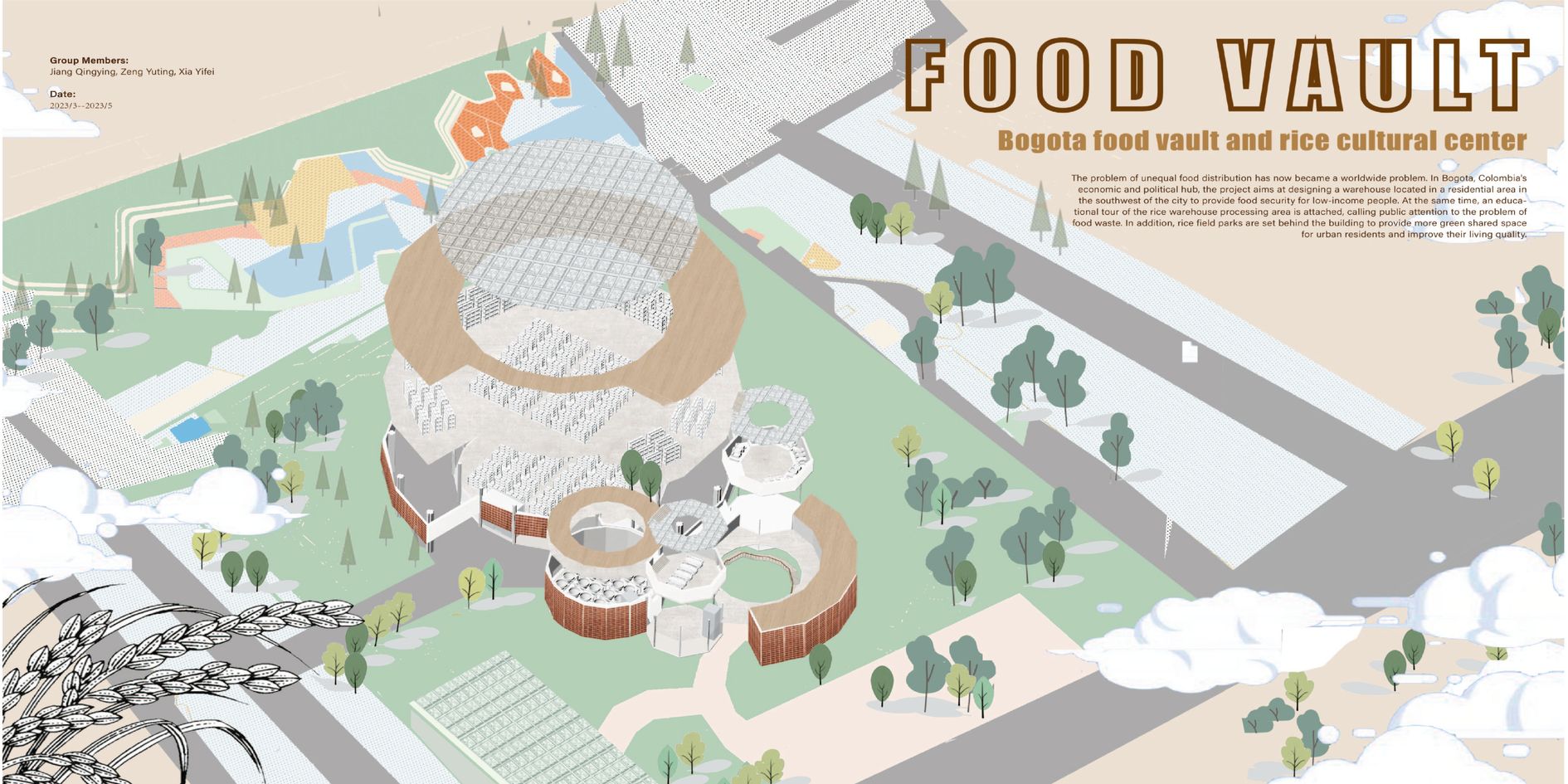 Bogota food vault and rice cultural center | Exhibition Design Project